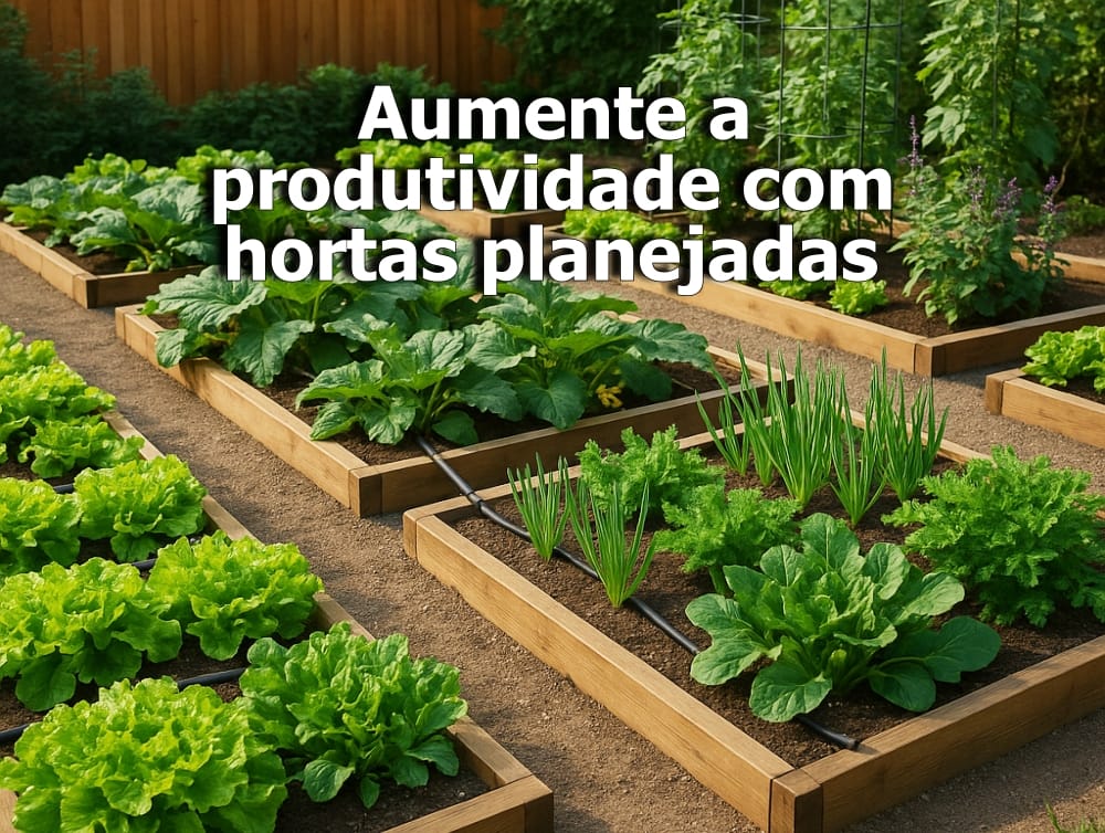 Aumente sua produtividade em casa com hortas planejadas